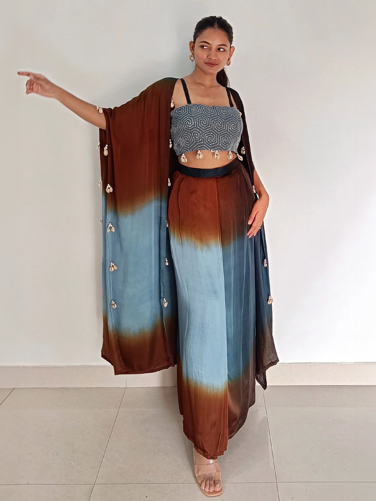 Three Piece Cape set – CYUINDIA